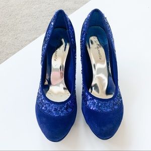 Mascotte | Shoes | Mascotte Royal Blue Heels Sogo2 | Poshmark